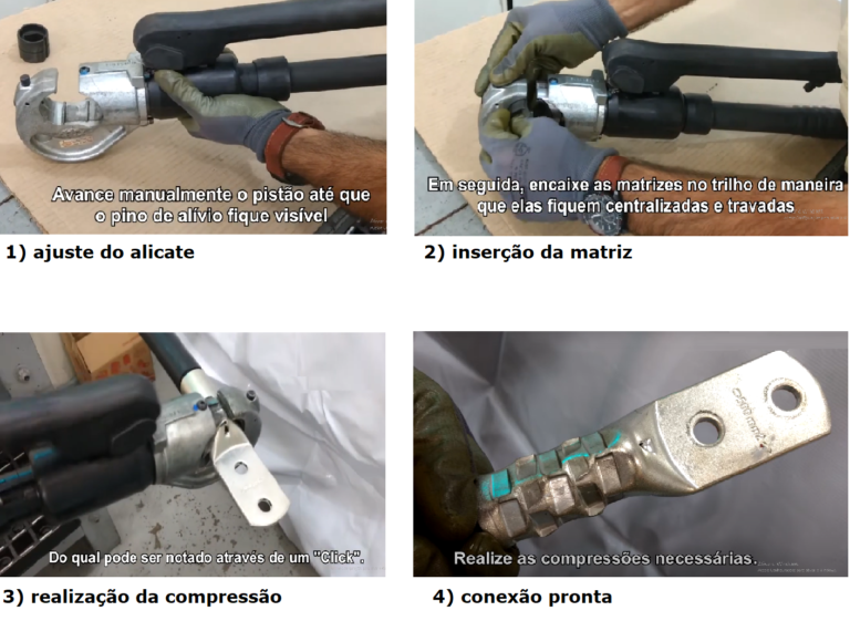 CONECTOR À COMPRESSÃO CABO / HASTE - Montal Para-Raios